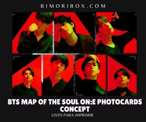 BTS MAP OF THE SOUL ON:E PHOTOCARDS CONCEPT GRATIS
