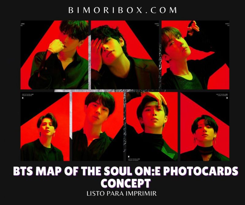 BTS MAP OF THE SOUL ON:E PHOTOCARDS CONCEPT GRATIS