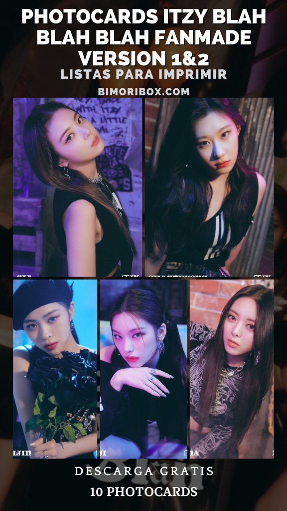 PHOTOCARDS ITZY BLAH BLAH BLAH VERSION 1&2 GRATIS