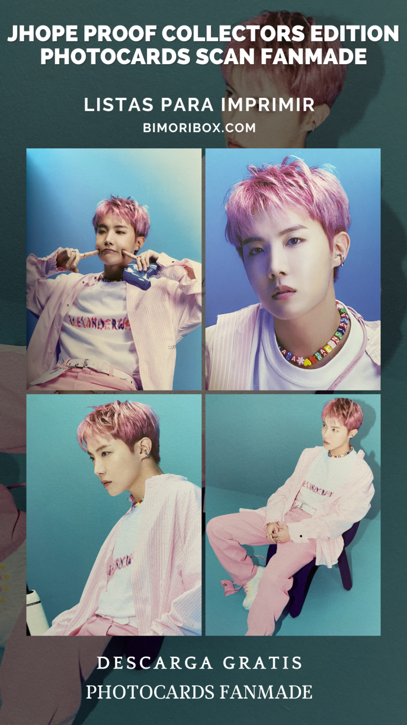 JHOPE PROOF Collectors Edition PHOTOCARDS SCAN GRATIS