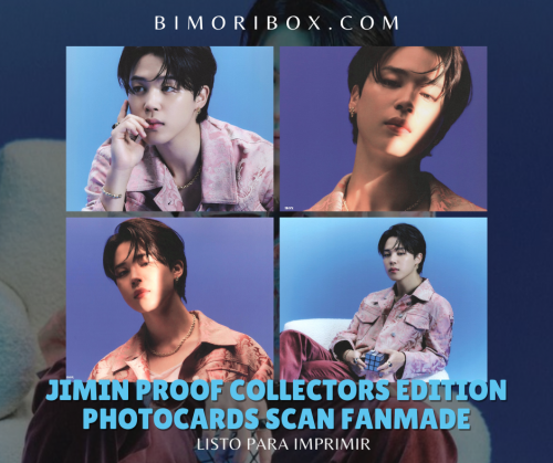 JIMIN PROOF Collectors Edition PHOTOCARDS SCAN FANMADE