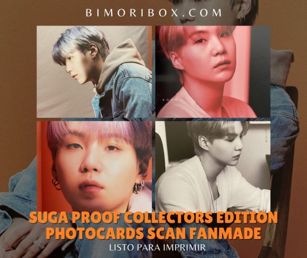 SUGA PROOF Collectors Edition PHOTOCARDS SCAN DESCARGA