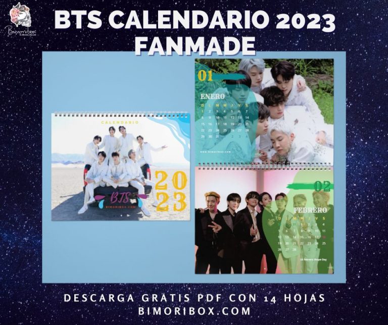 BTS CALENDARIO 2023 FANMADE VER1 DESCARGA GRATIS