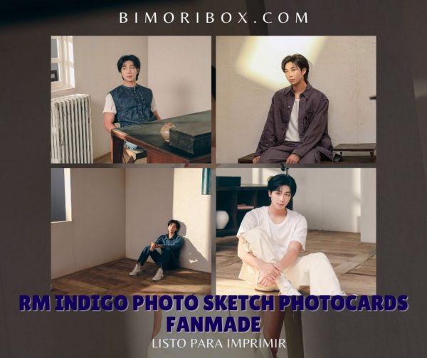 RM INDIGO PHOTO SKETCH PHOTOCARDS FANMADE