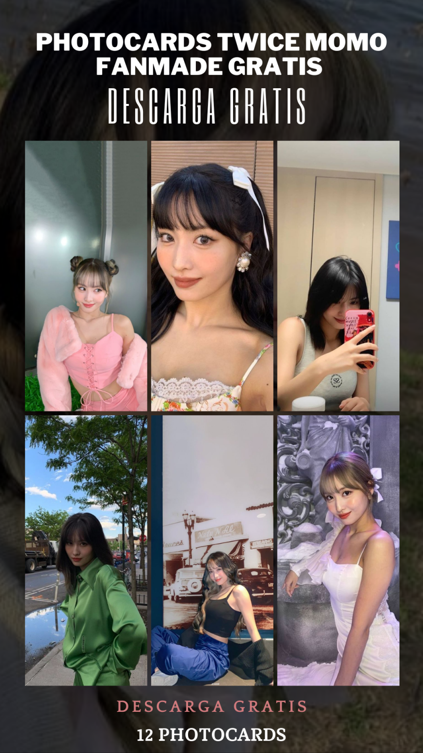 PHOTOCARDS TWICE MOMO FANMADE GRATIS