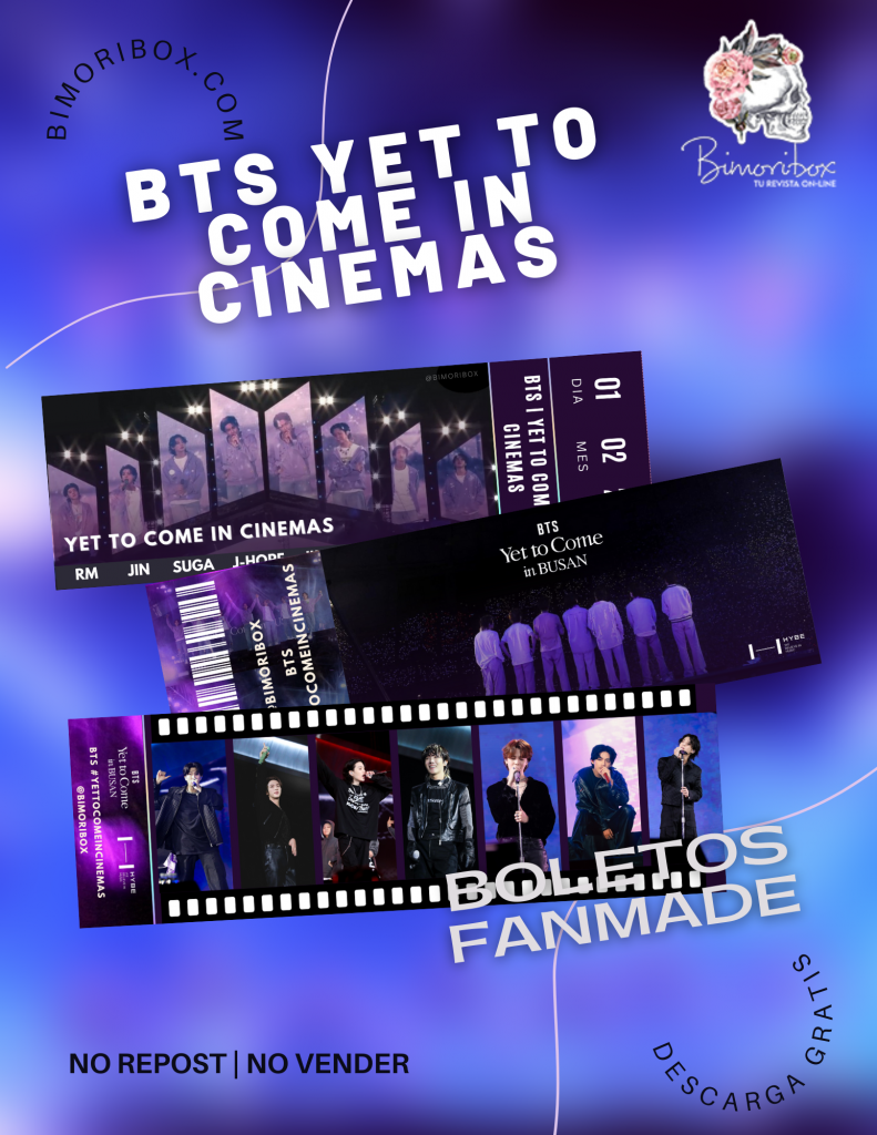 BTS YET TO COME BOLETOS FANMADE DESCARGA GRATIS