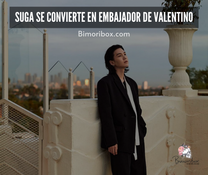 SUGA SE CONVIERTE EN EMBAJADOR DE VALENTINO