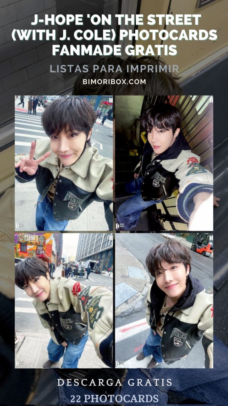 j-hope 'on the street (with J. Cole) PHOTOCARDS FANMADE GRATIS
